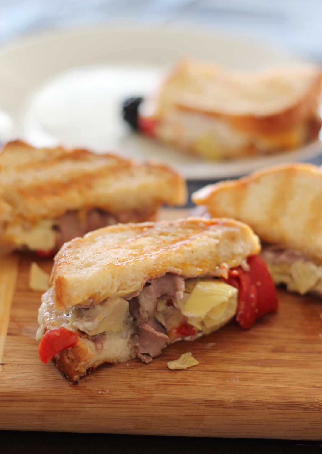 Italian Roast Beef Triple Cheese Panini | Gutsy Gluten Free Gal ...