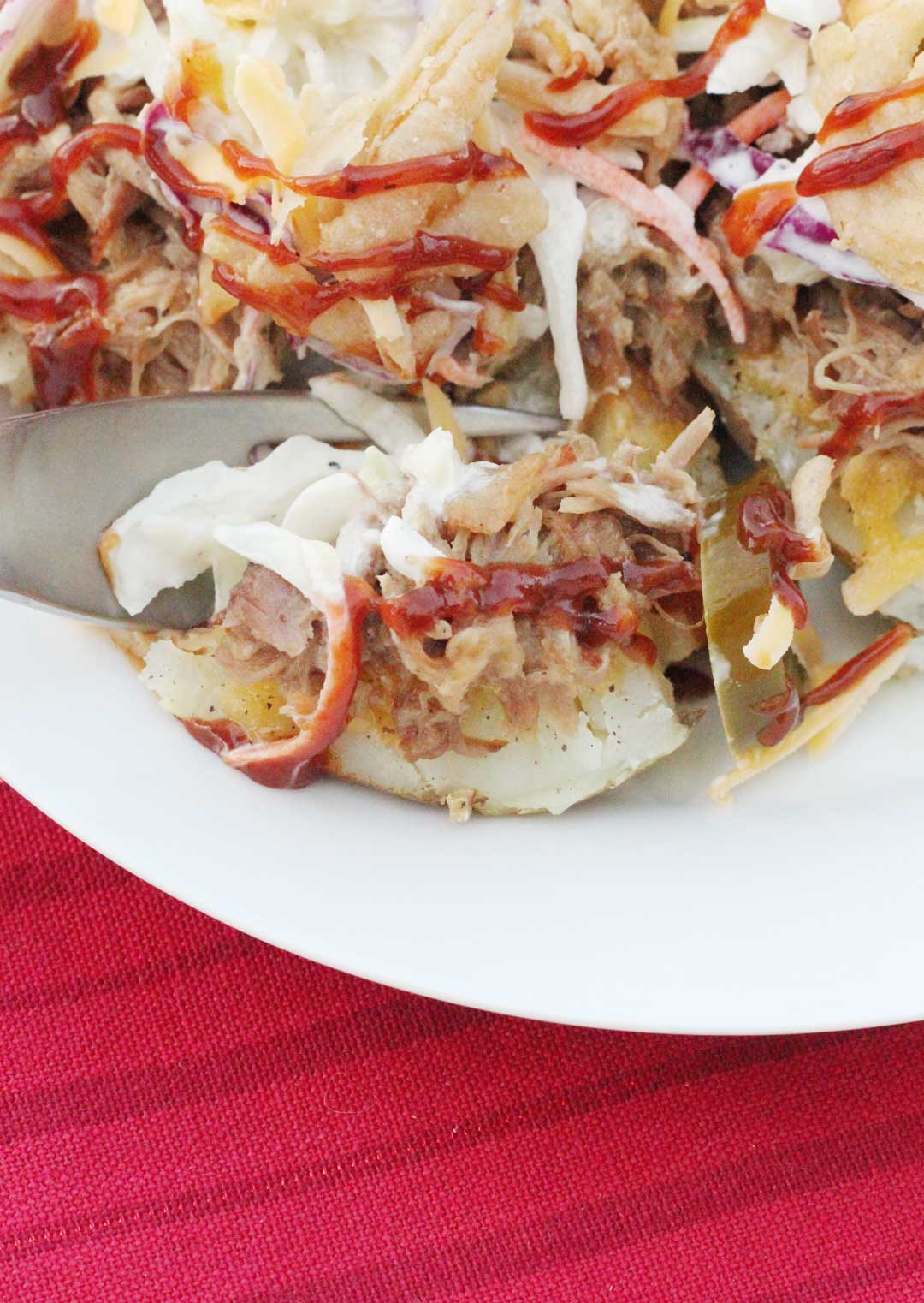 Pulled Pork Stuffed Potatoes | Gutsy Gluten Free Gal - Delicious food ...