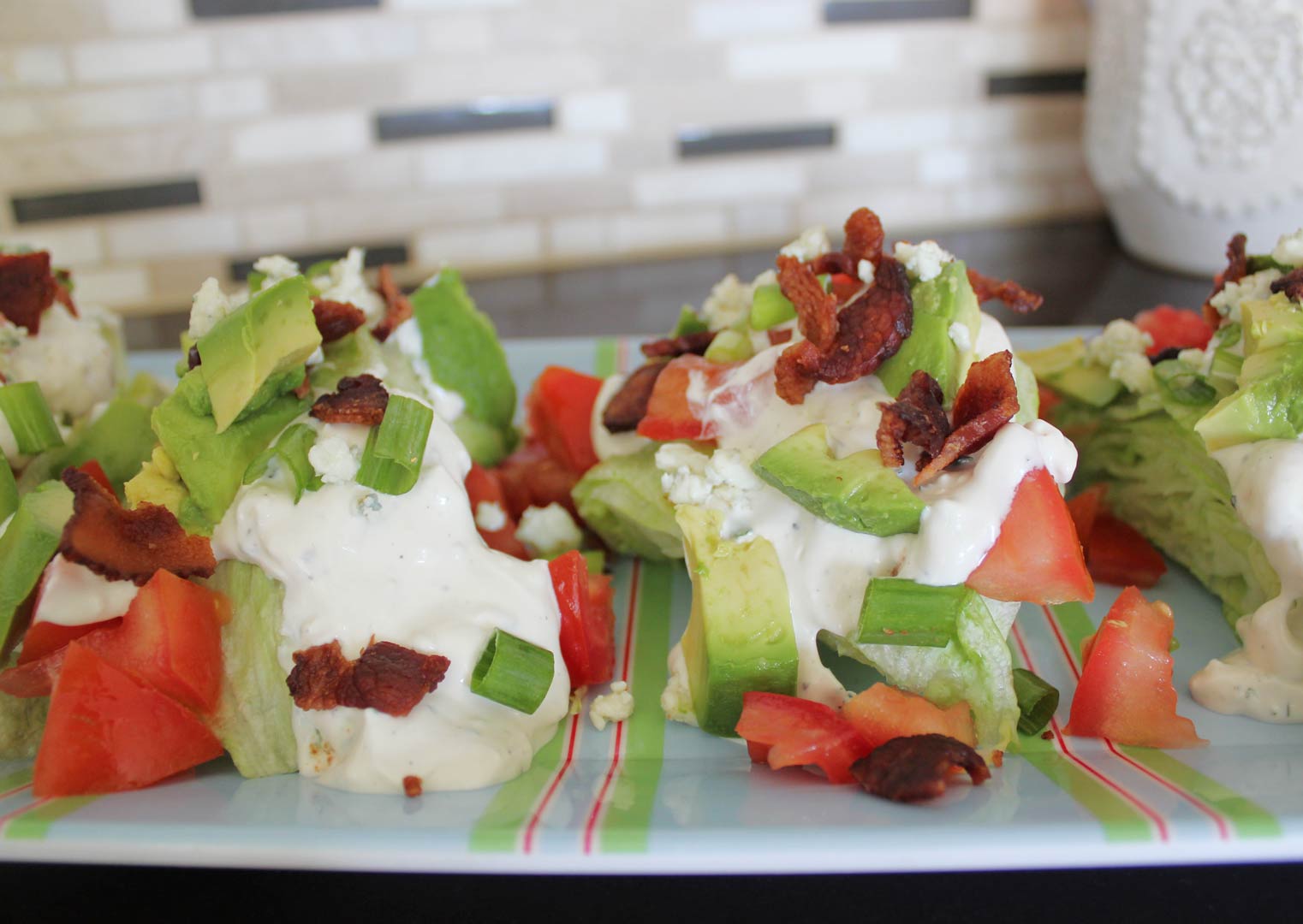 Mini Wedge Salads with Homemade Blue Cheese Dressing | Gutsy Gluten ...