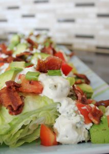Mini Wedge Salads with Homemade Blue Cheese Dressing | Gutsy Gluten ...